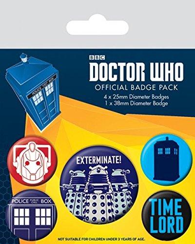 Doctor Who Official Badge Pack | Gifts & Novelties | Mason's British ...
