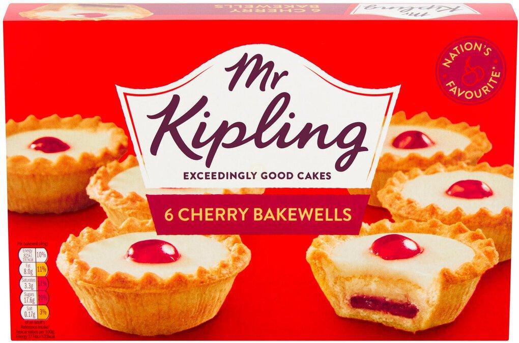 Mr Kipling Cherry Almond Bakewell Tarts 250g | Frozen Baked Goods ...